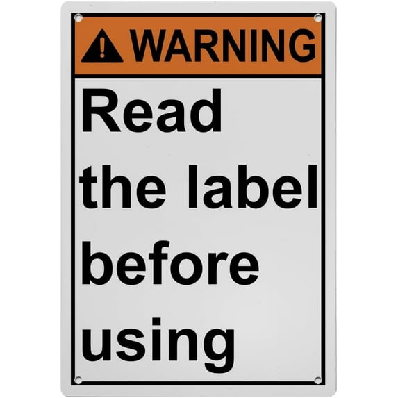Read Label Before Using MSDS Sign, Industrial MSDS Right to Know Sign 8 ...