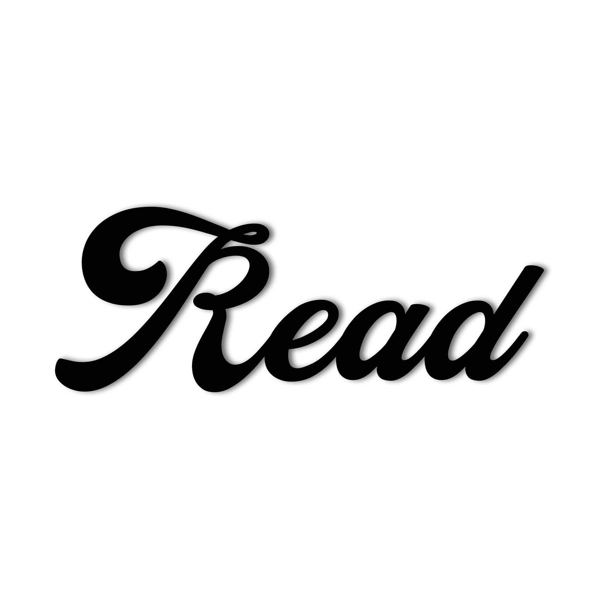 Read - Metal Word Wall Sign Love Wall Art Home Decor Decorative Accent ...