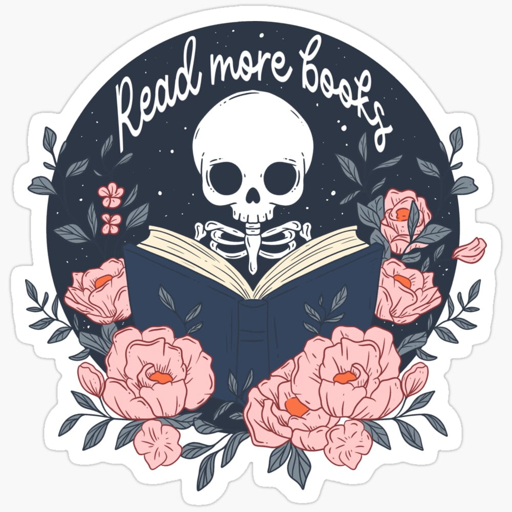 Read More Books Sticker Phone Decal Water Bottle Stickers Car Decals ...