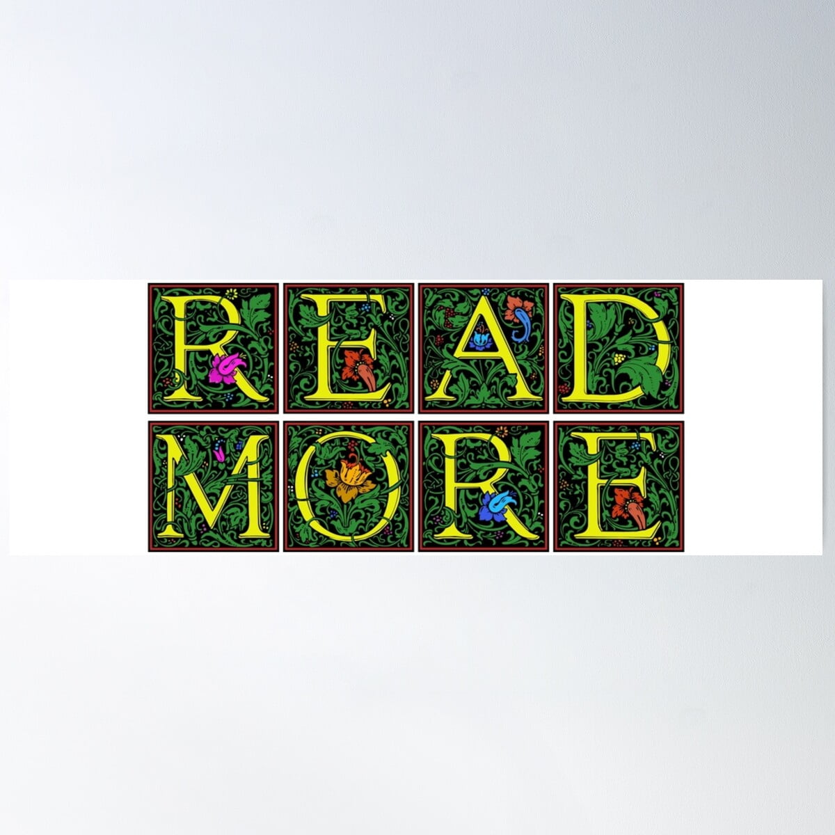 Read More - William Morris Letters Poster Wall Art, Modern Wall Decor ...