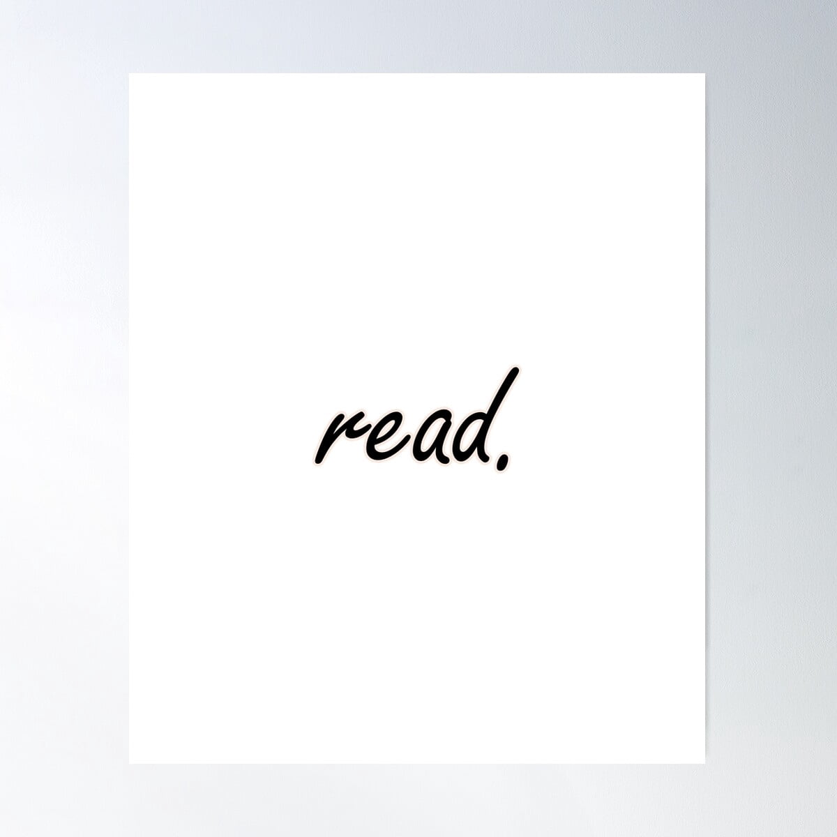 Read. Poster Wall Art, Modern Wall Decor For Living Room Bedroom, 24x36 ...