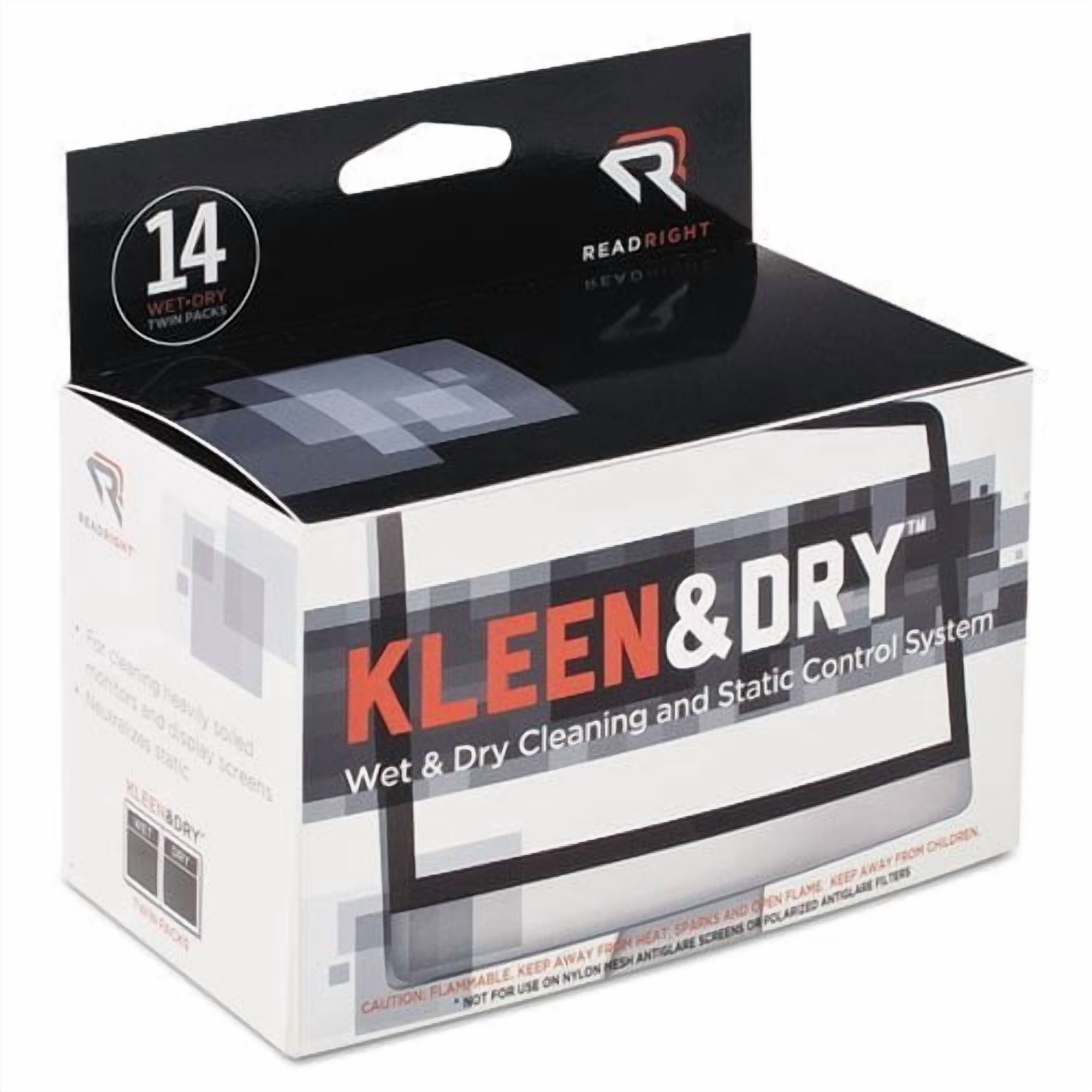 Read Right RR1205 Two Step Screen Kleen Wet and Dry Cleaning Wipes 5 x ...