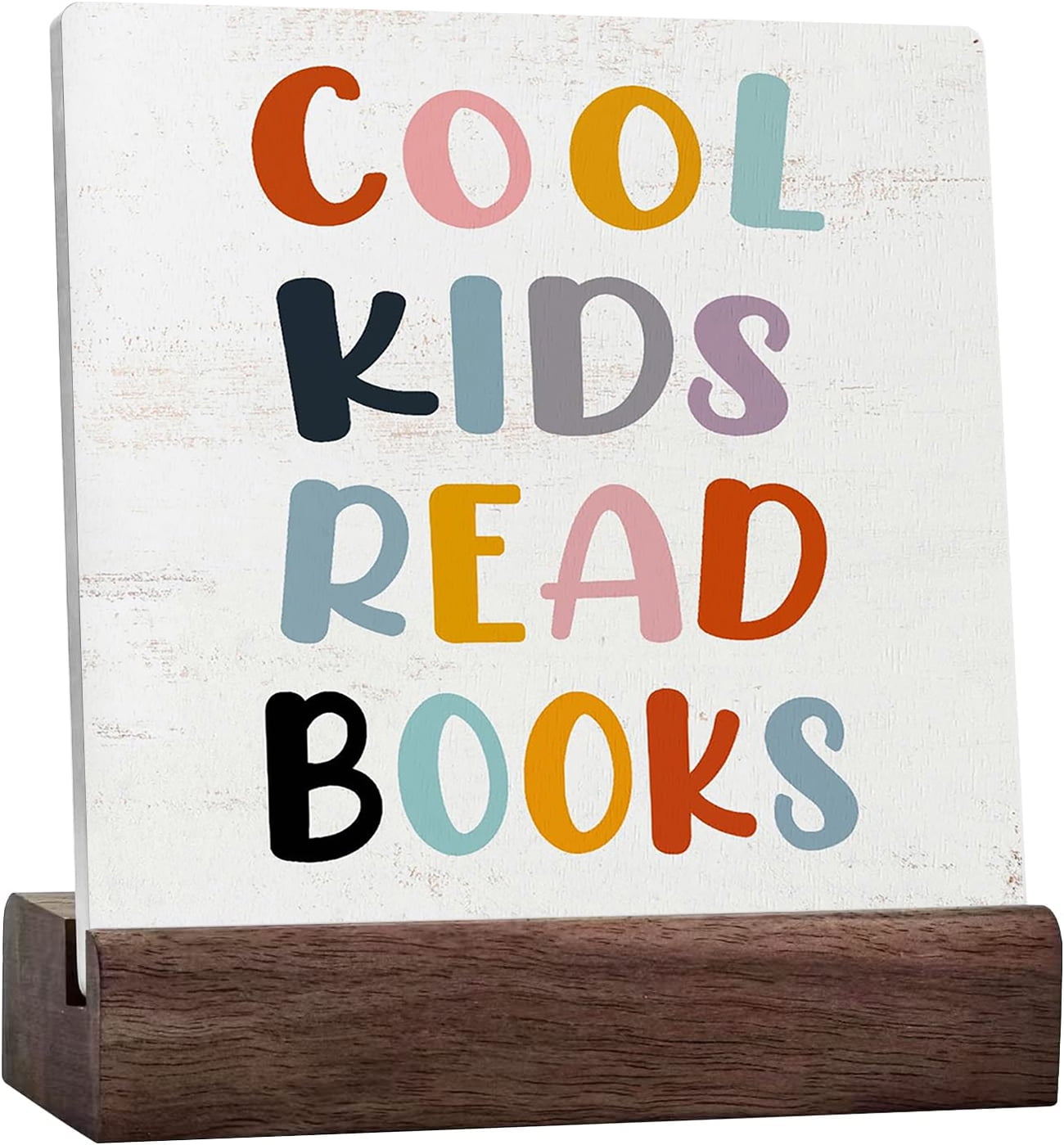 Read Sign,Reading Corner Sign,Cool Kids Read Books Ceramic Table Sign ...