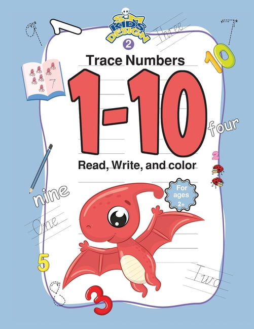 Read, Write, and Trace Numbers 1-10 for ages +2 : Preschool Math ...