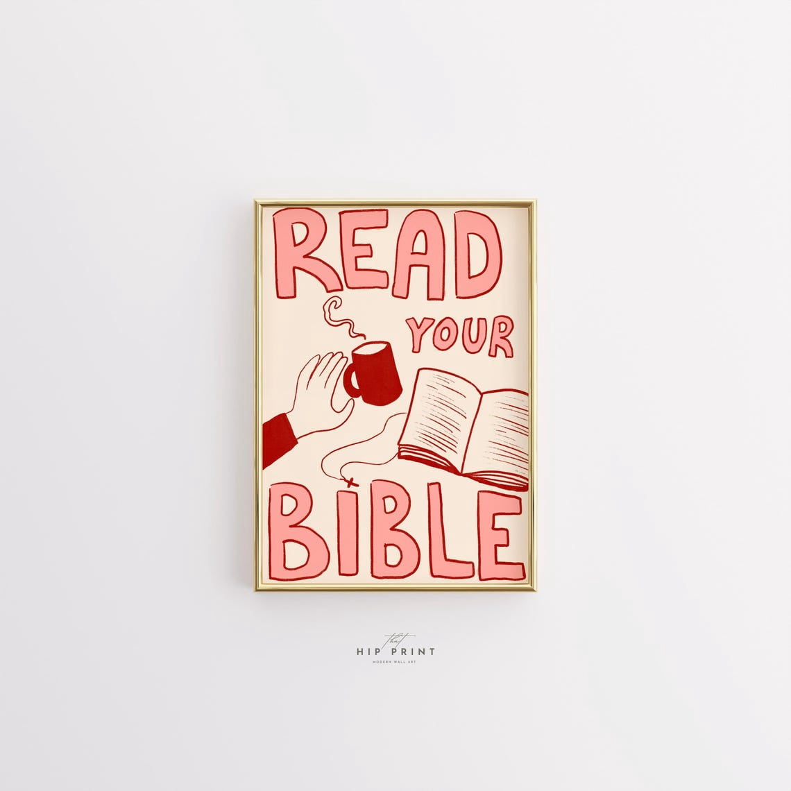 Read Your Bible Print, Christian Home Decor, Unframed Paper Poster ...