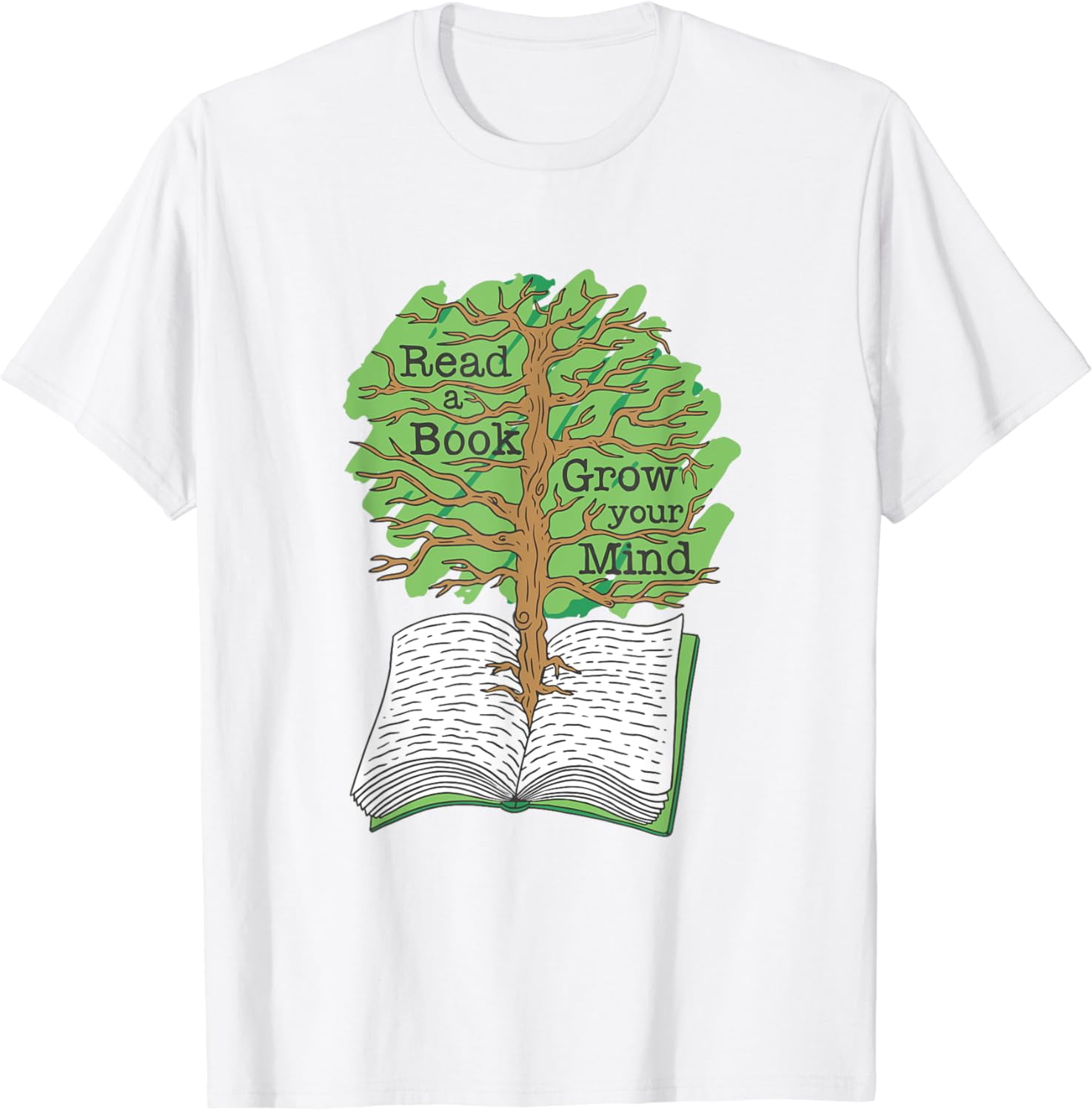Read a Book Grow Your Mind Student Teacher Reading Graphic T-Shirt ...