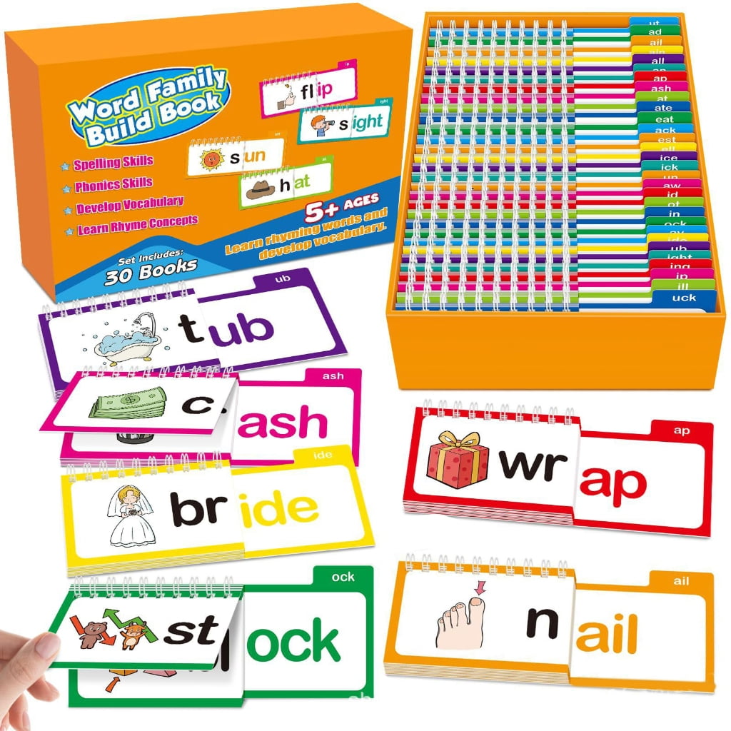 Read and Rhyme Flip Books Letter Sounds Flash Cards Phonics Flash Cards ...