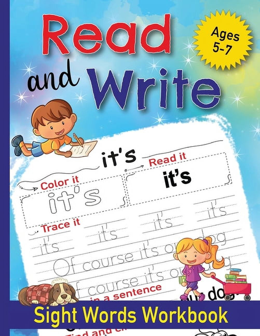 Read and Write Sight Words Workbook: 100 Sight Words and Phonics ...