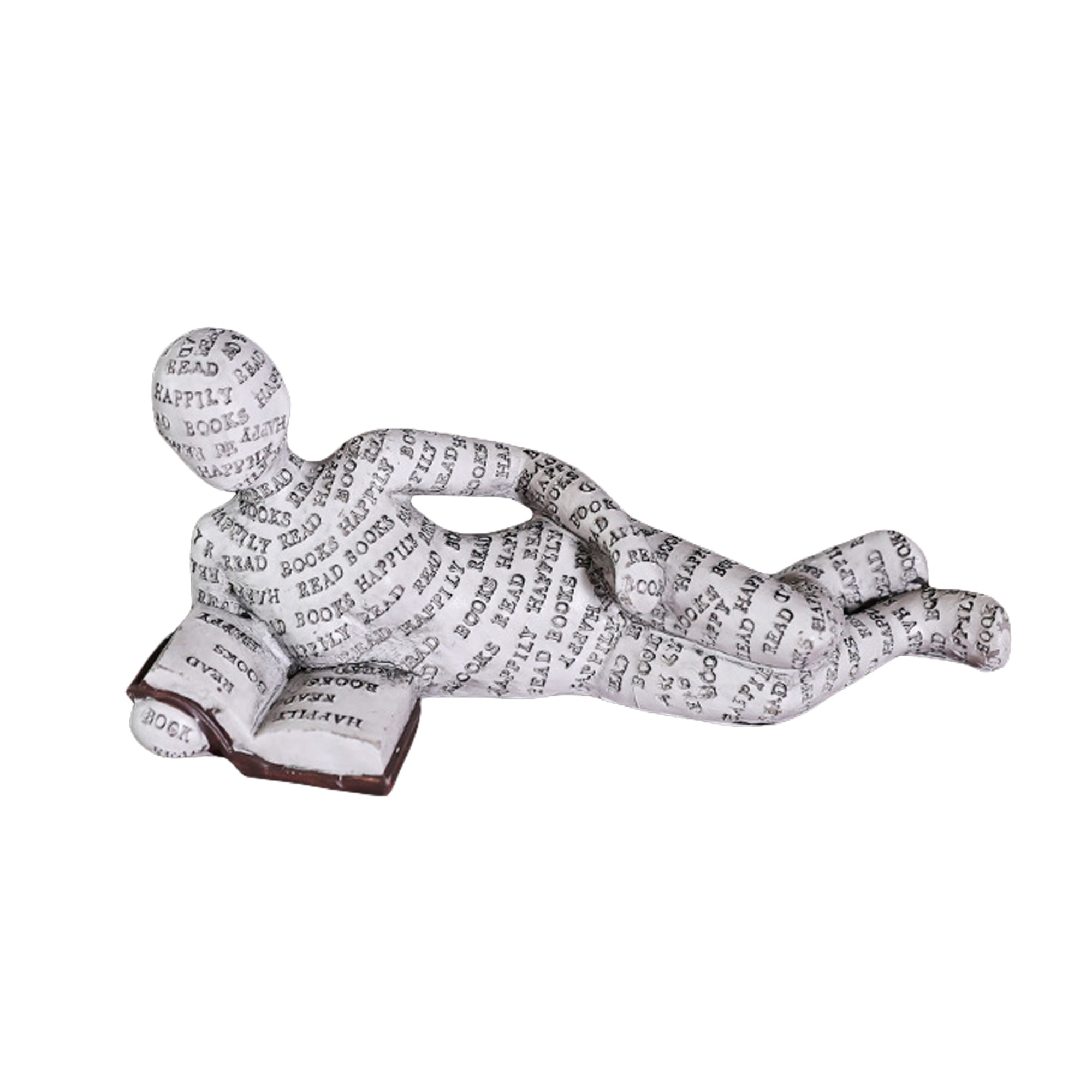 Reader Figurine Decor Thinker Statue Modern Abstract Art Sculpture ...
