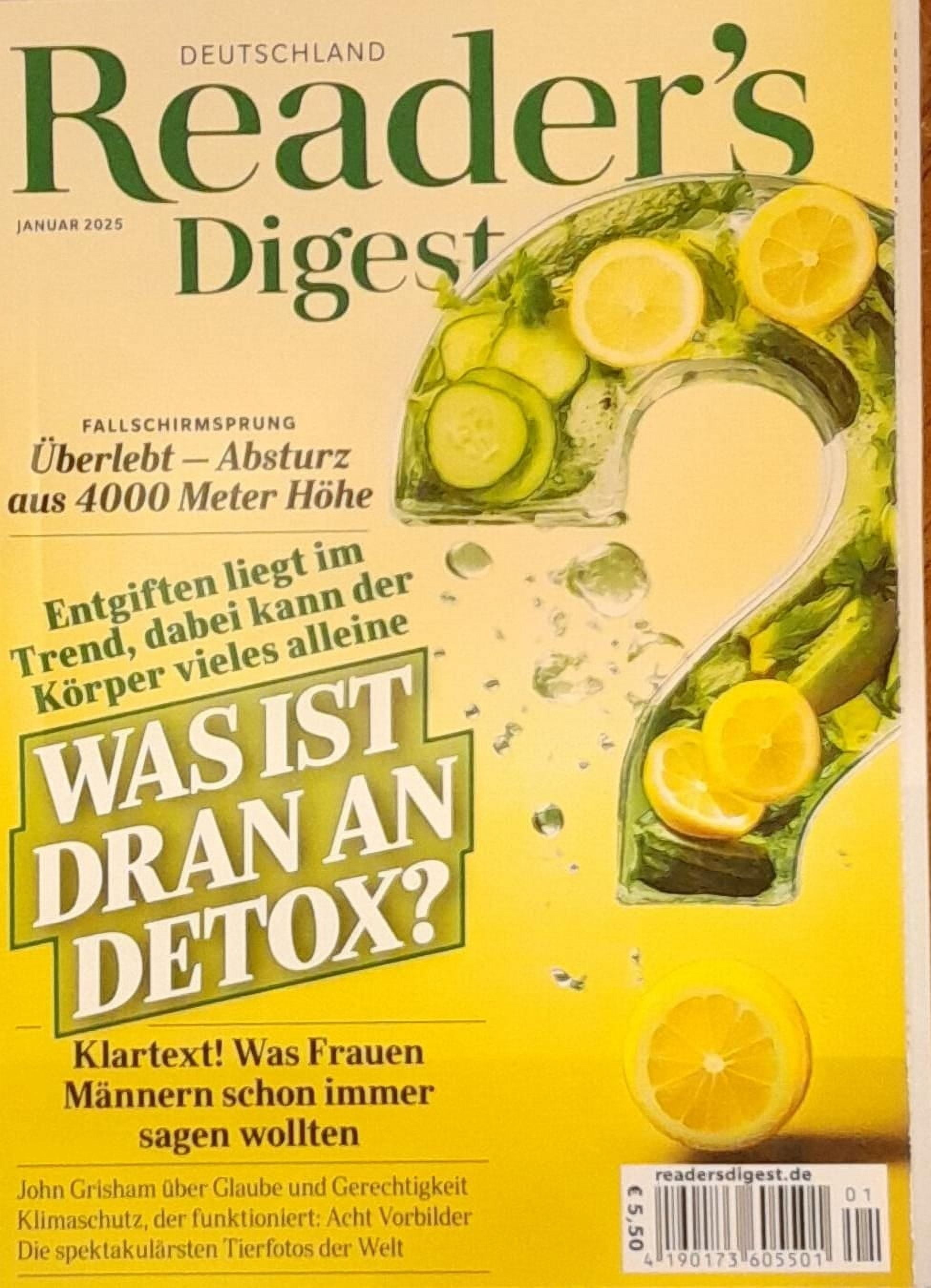 Reader'S Digest German Magazine January 2025 - Walmart.com