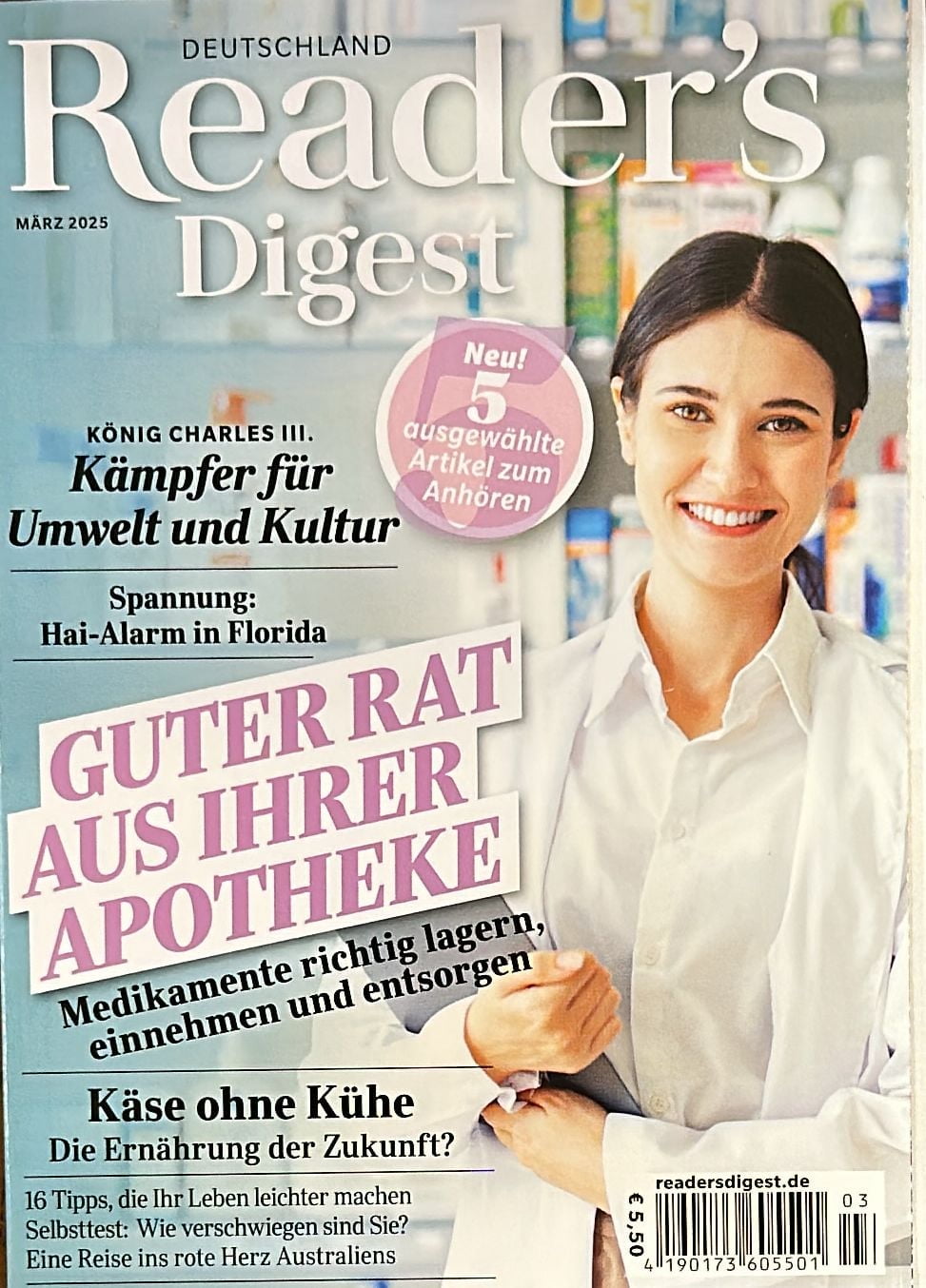 Reader’S Digest German Magazine March 2025 - Walmart.com