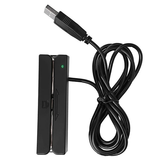 MSR90 USB Credit Card Reader, 3 Tracks Encoder, Plug & Play for POS ...