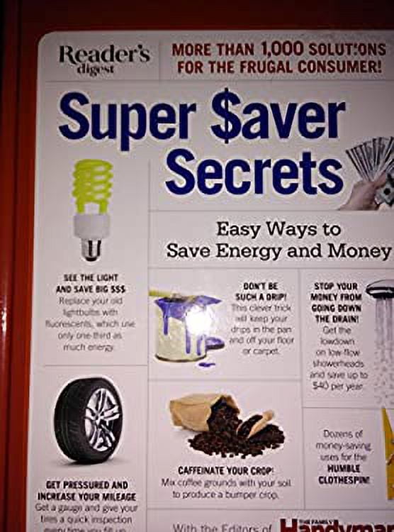 Pre-Owned Reader's Digest SUPER SAVER SECRETS Easy Ways to Save Energy ...