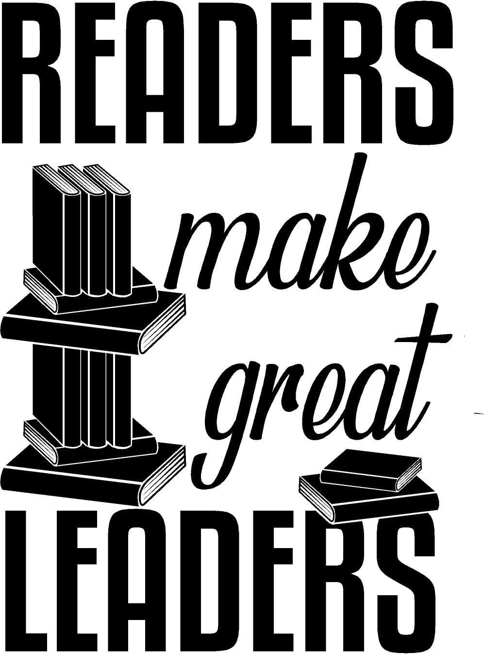 Readers Make Great Leaders - Adhesive Home School Study Area Library ...