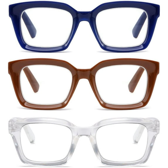 Readers for Women Oprah Style Square Reading Glasses with Spring Hinge ...