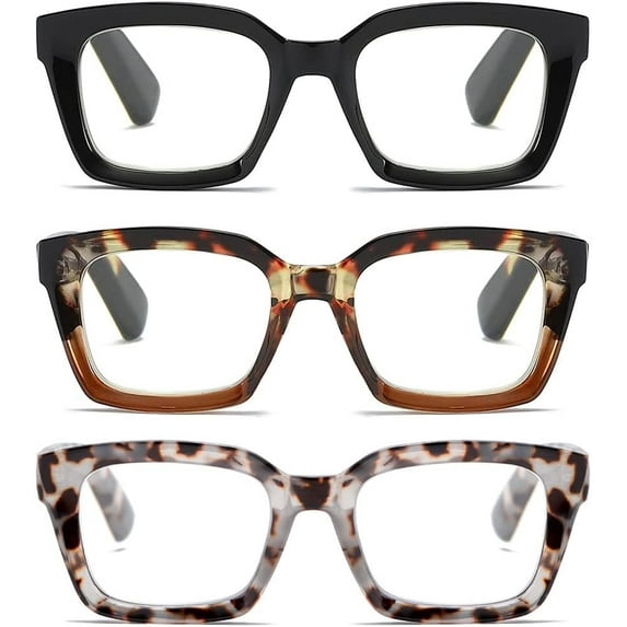 Readers for Women Oprah Style Square Reading Glasses with Spring Hinge ...