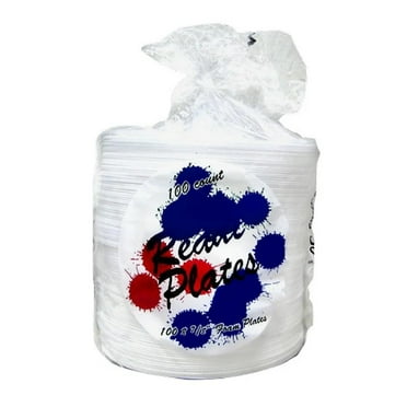 Hefty Deluxe Large Round Foam Party Plates, 28 Count - Walmart.com