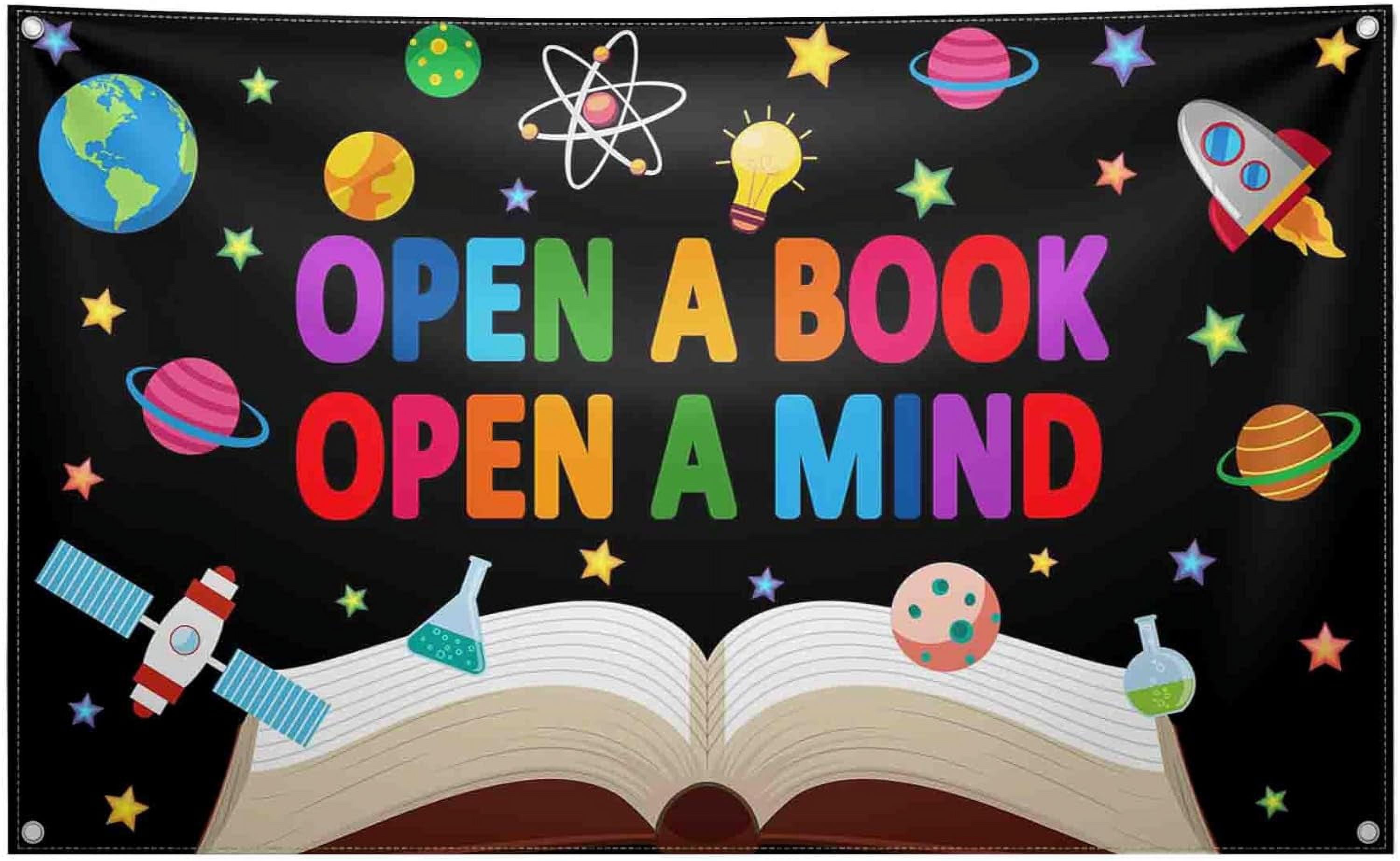 Reading Backdrop World Book Day Kids Students Classroom Decorations ...