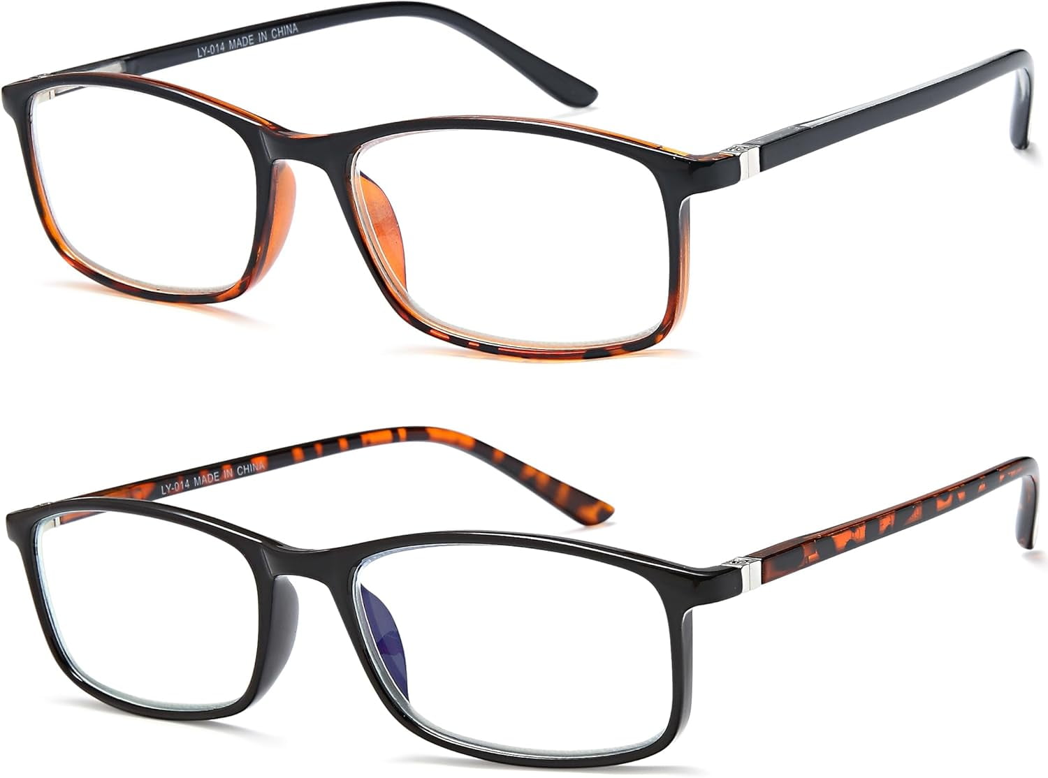 Reading Blue Light Blocking Glasses - 2 Pack Computer Readers Men Women ...