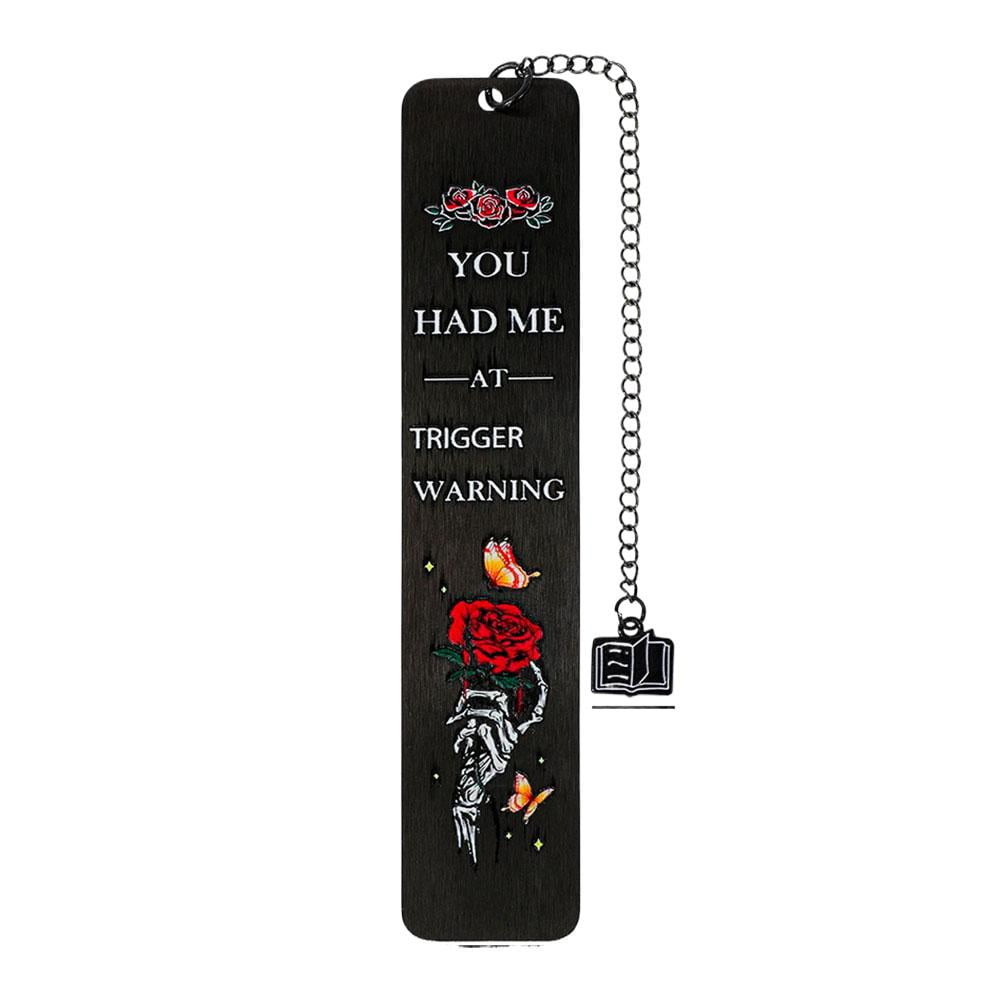 Reading Chain Bookmark , Dark Romance Theme Design, Slim Page Marker ...