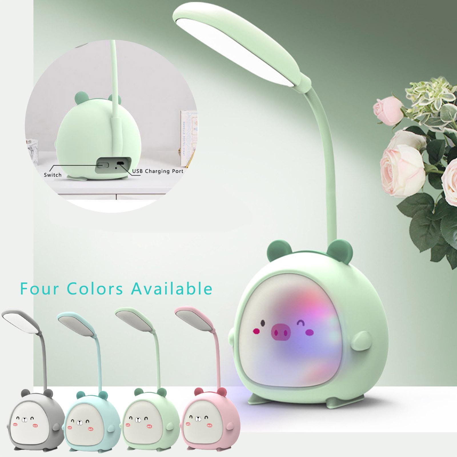 Reading Desk Lamp, Led Eye Protection, Foldable Design, Adjustable ...