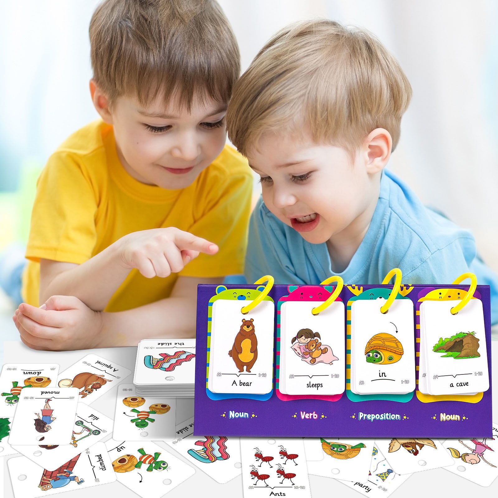Reading Flashcards 80 Toddler Reading Flash Cards Sentence Building ...