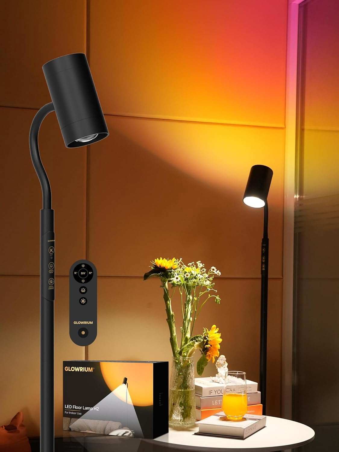 Reading Floor Lamp H2,Dual-Side Floor Lamps for Living Room,Bedroom,5 ...