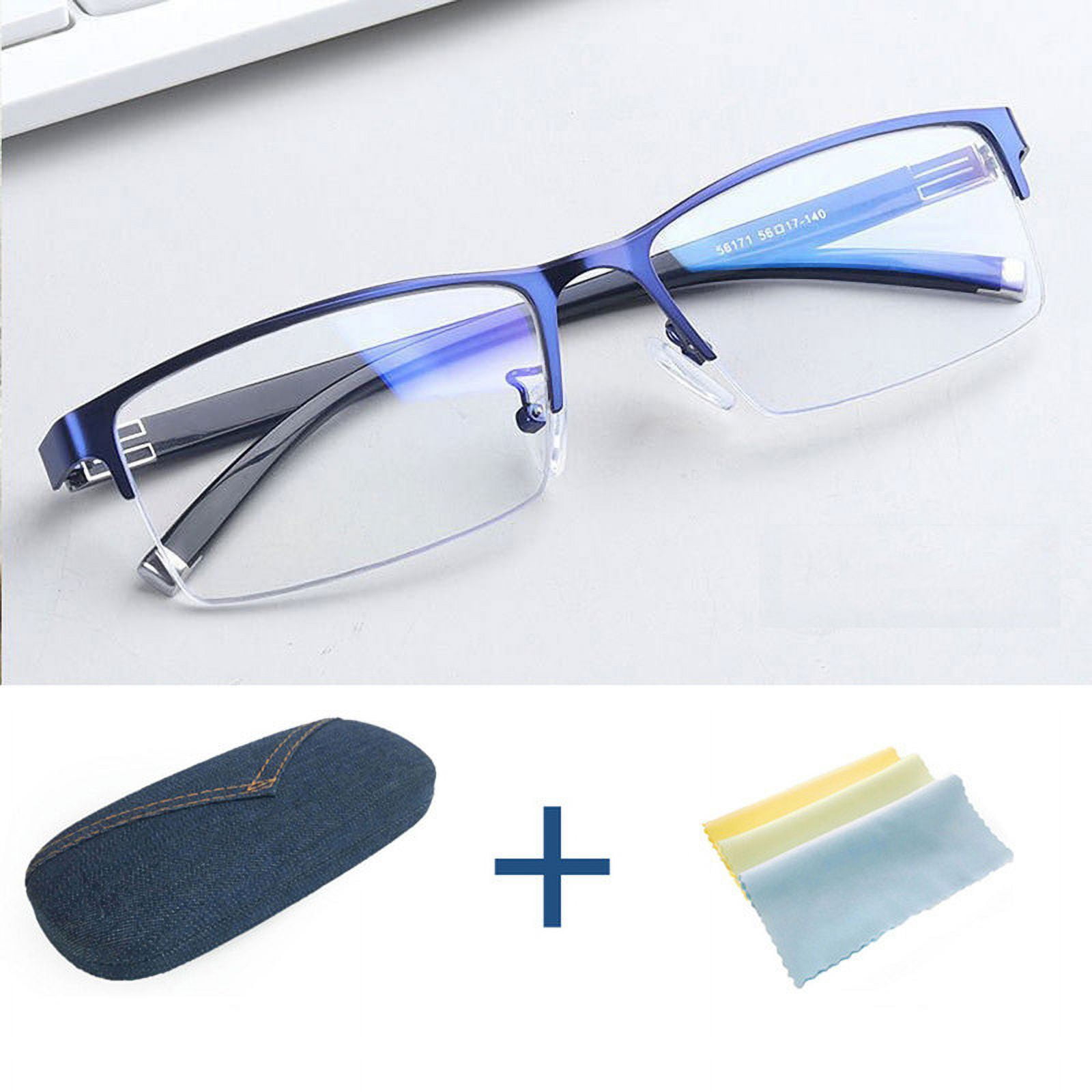 Reading Glasses Half Frame Rectangle Pure Color，Available from 1.0 to 4 ...