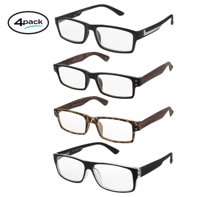 Reading Glasses Mens Adult Readers Classic Eyeglasses Assorted Eyewear ...