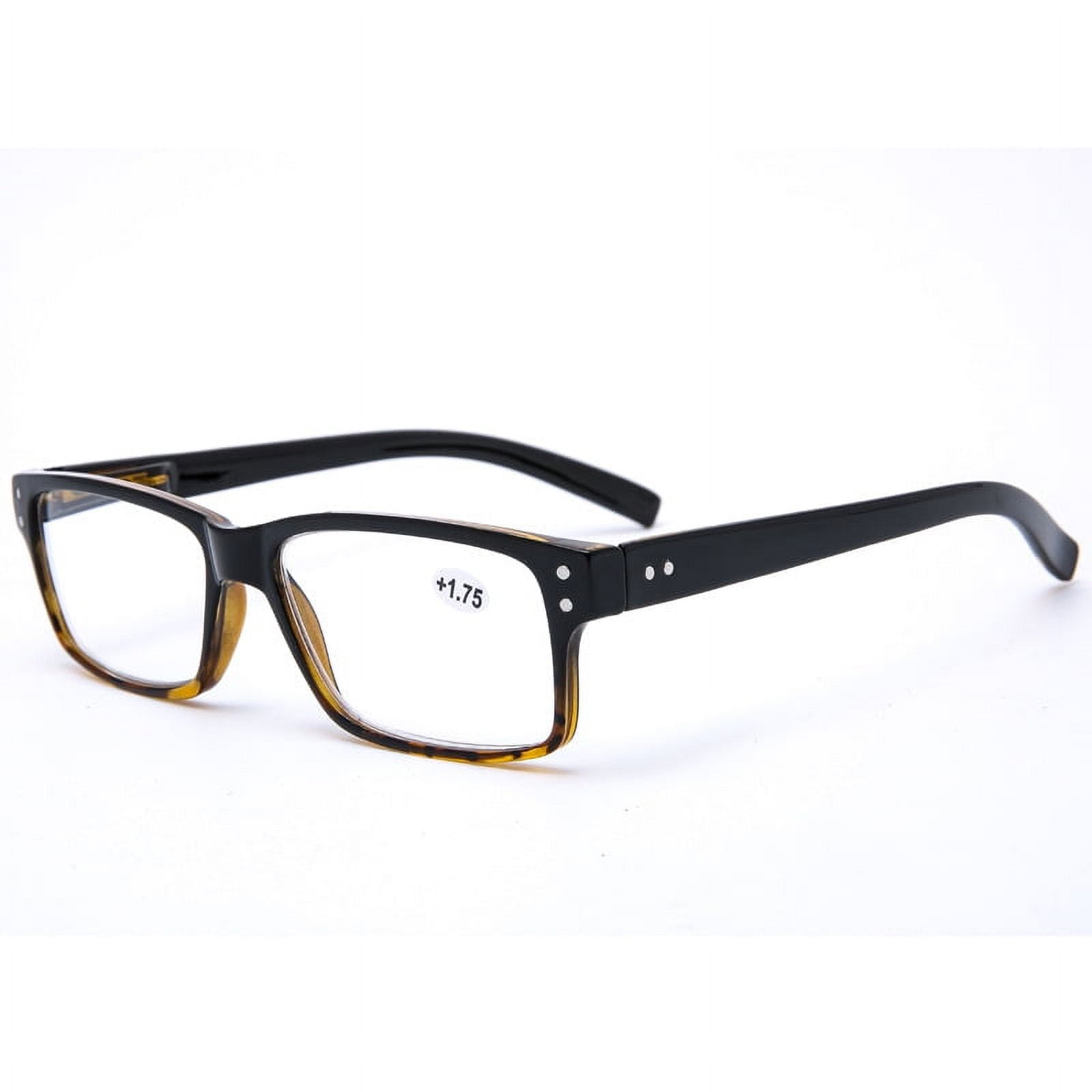 Reading Glasses Rectangular Womens Mens Glasses Frame Reader - Walmart.com