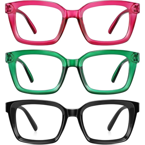 Reading Glasses for Women Men - Blue Light Blocking Readers Oversize ...