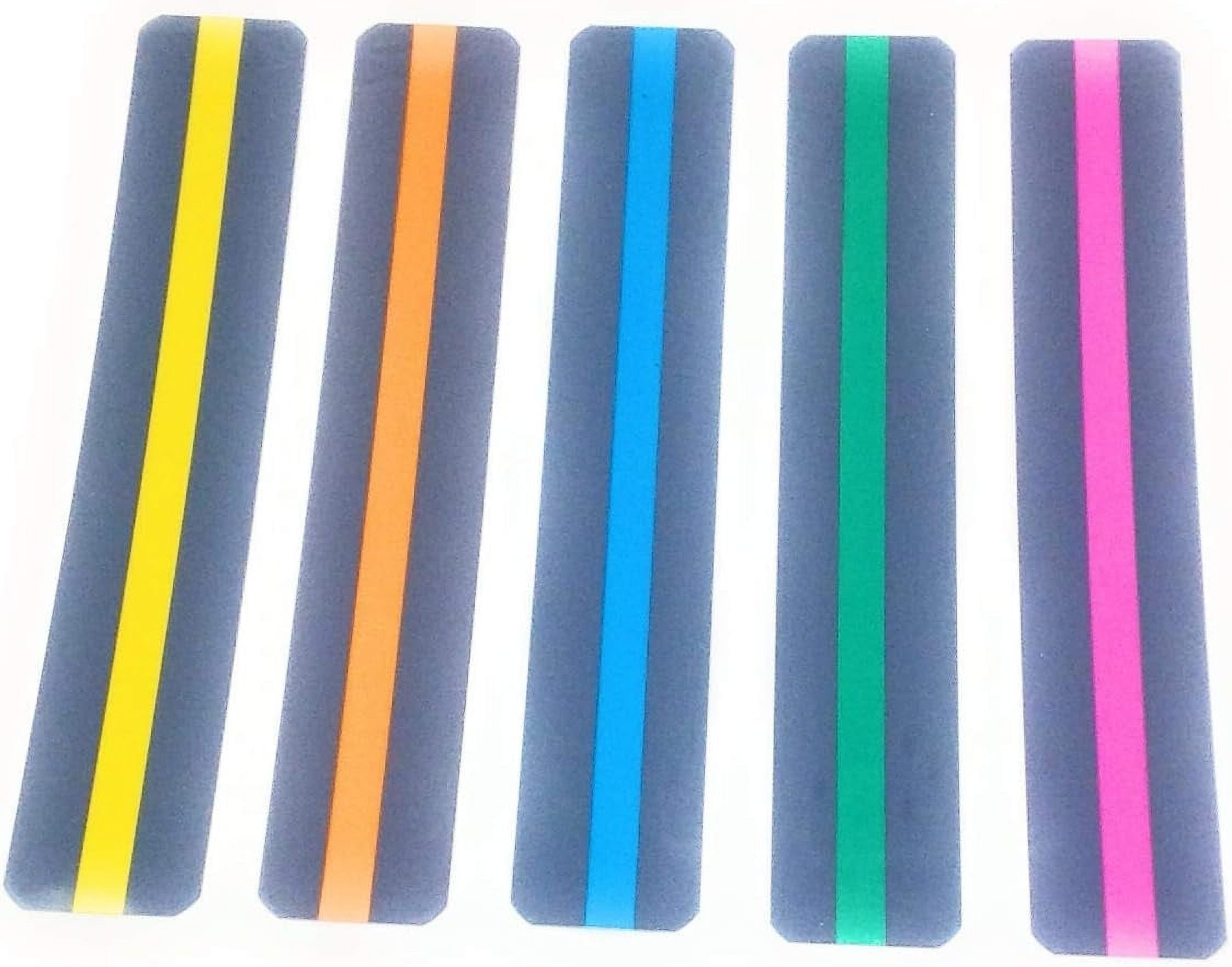 Reading Guide Highlighter Strips, Set of 5 (Blue, orange, green, pink ...