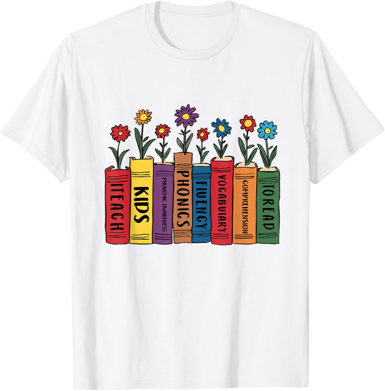 Reading Interventionist Phonics Teacher I Teach Kids To Read T-Shirt ...
