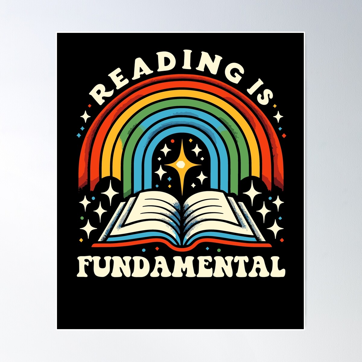 Reading Is Fundamental Poetry For Teacher Bookworm Reader Poster Wall ...