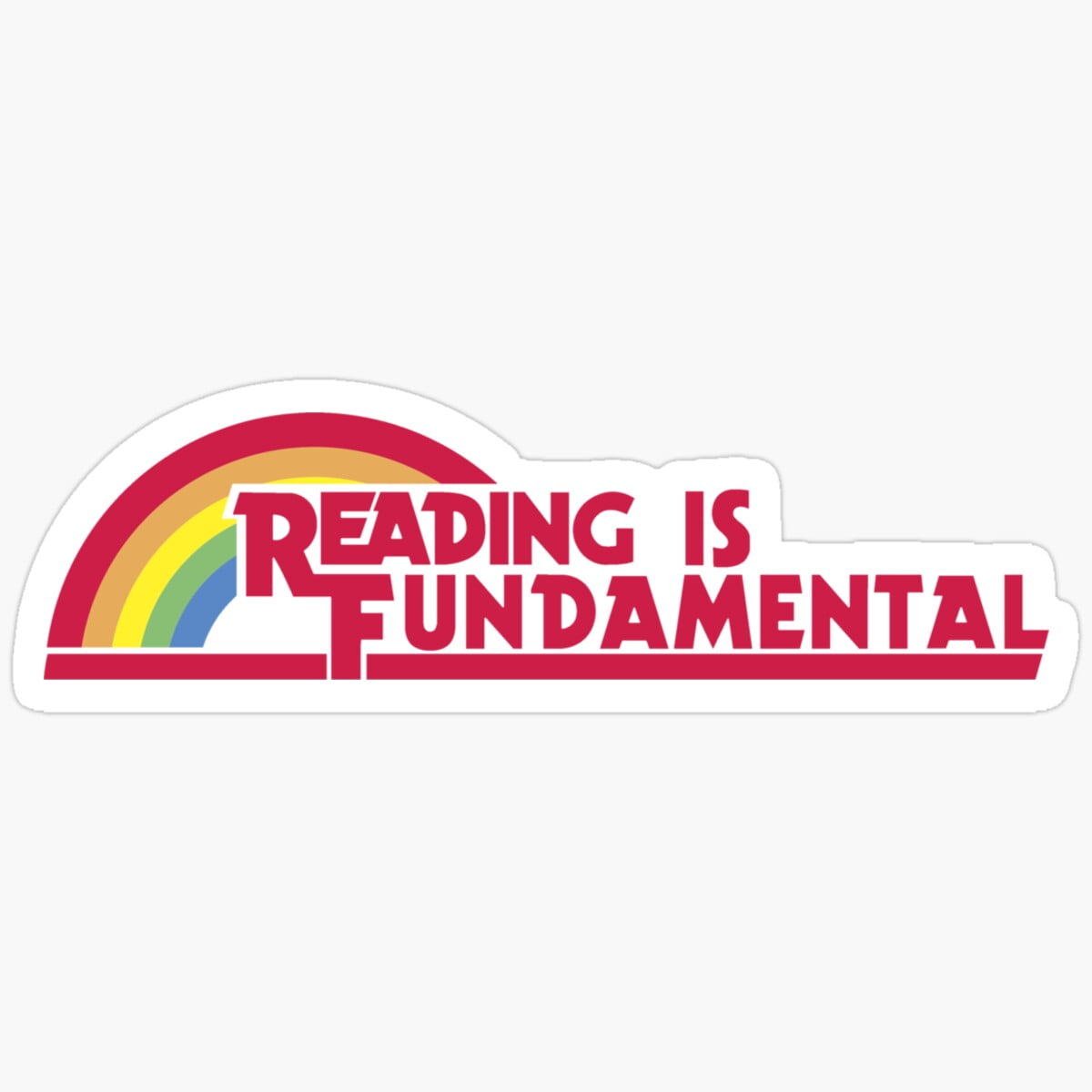 Reading Is Fundamental Sticker. Gift For You - Decorate Laptops, Water ...