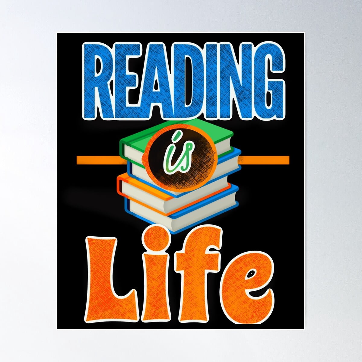 Reading Is Life Poster Wall Art, Modern Wall Decor For Living Room ...