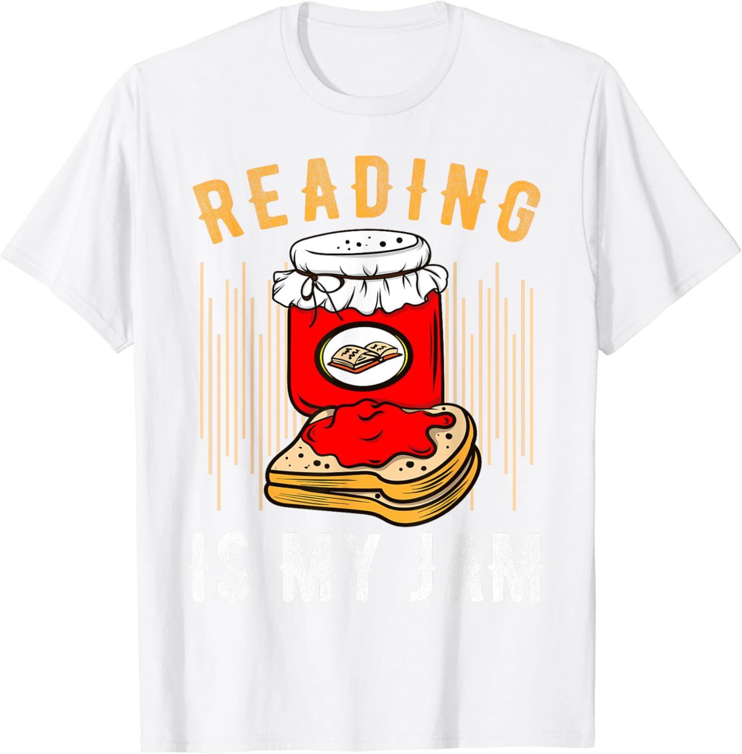 Reading Is My Jam Reading School Library Bookmark Spread Tee T-Shirt ...