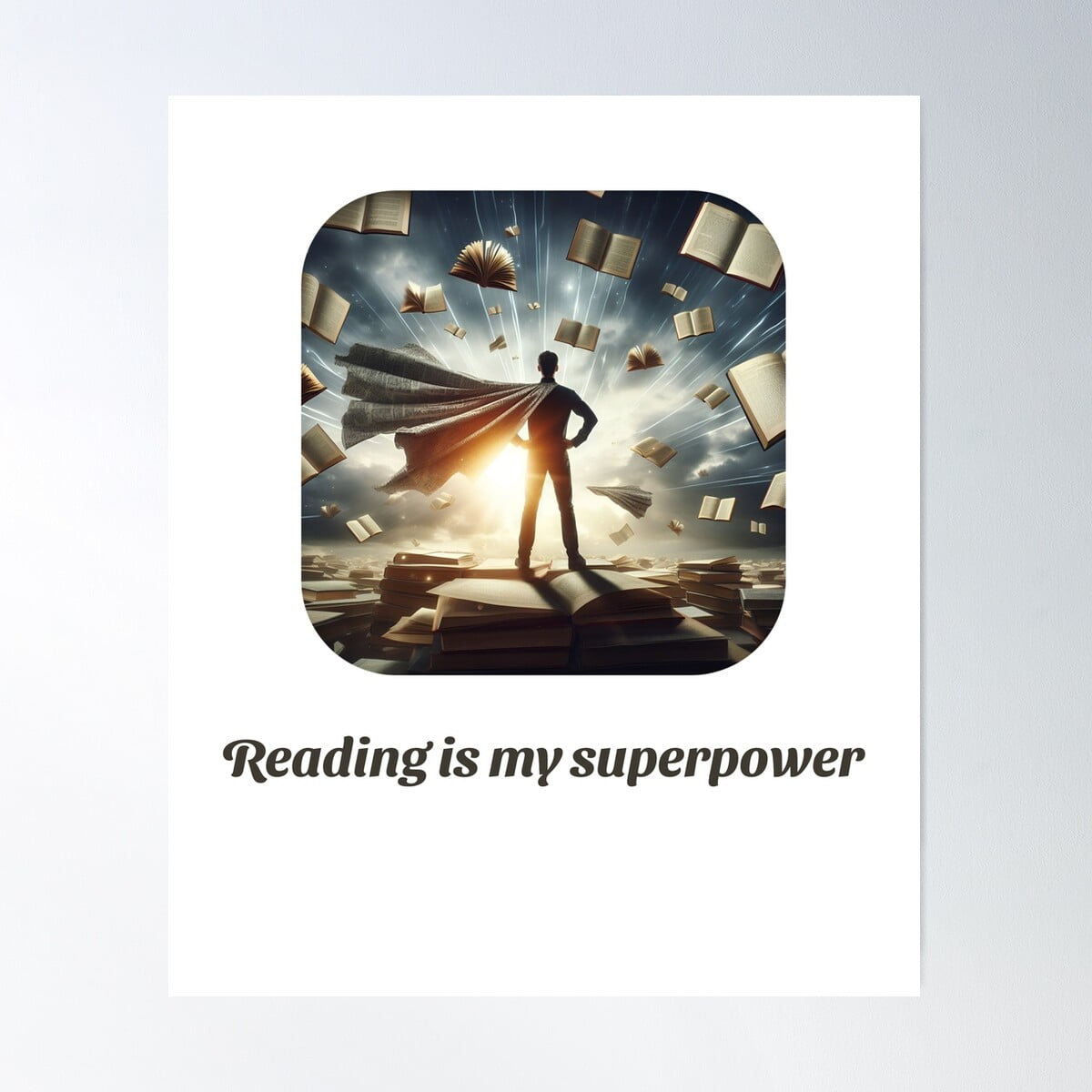 Reading Is My Superpower For Encourage Reading T-Shirt Poster Wall Art ...