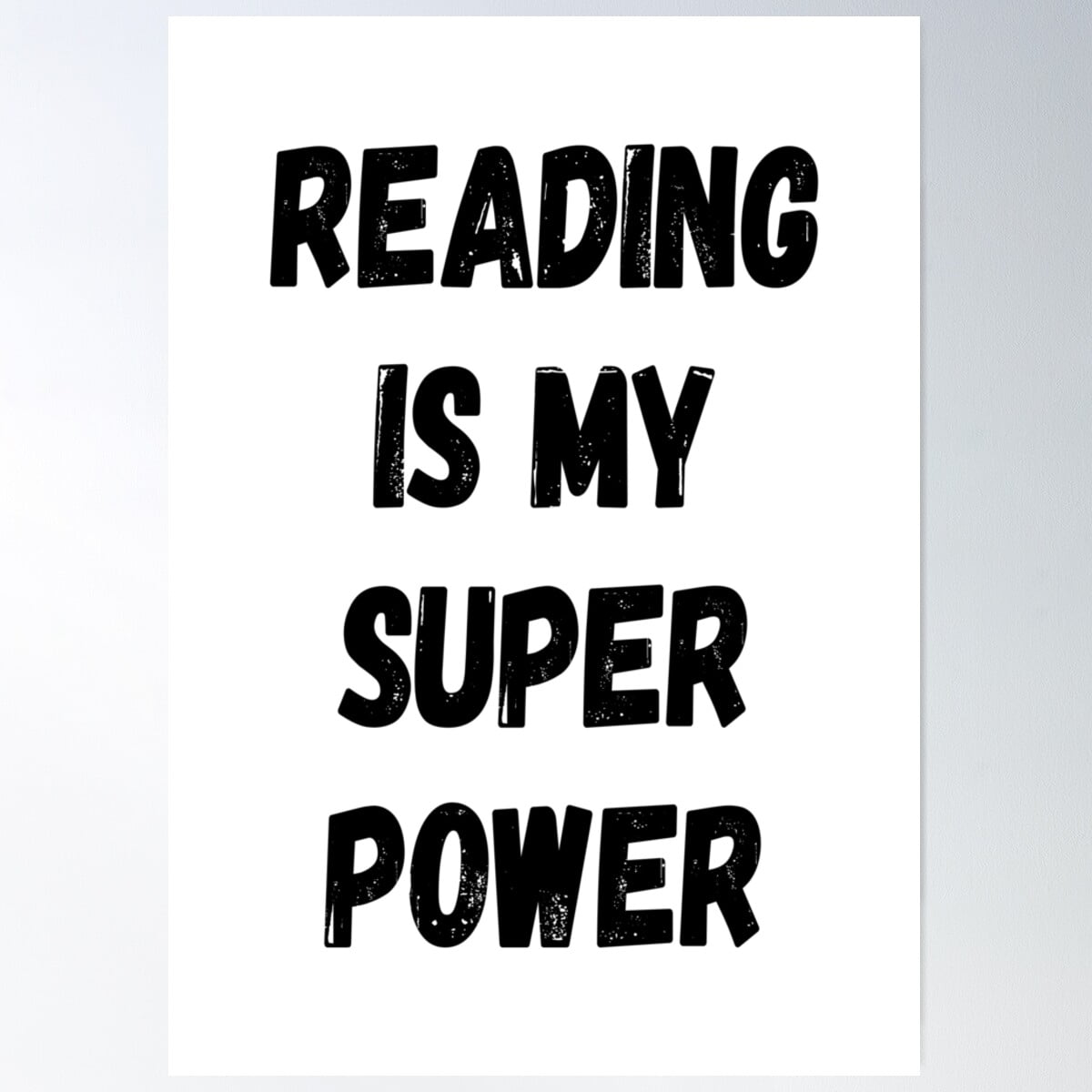 Reading Is My Superpower Poster Wall Art, Modern Wall Decor For Living ...