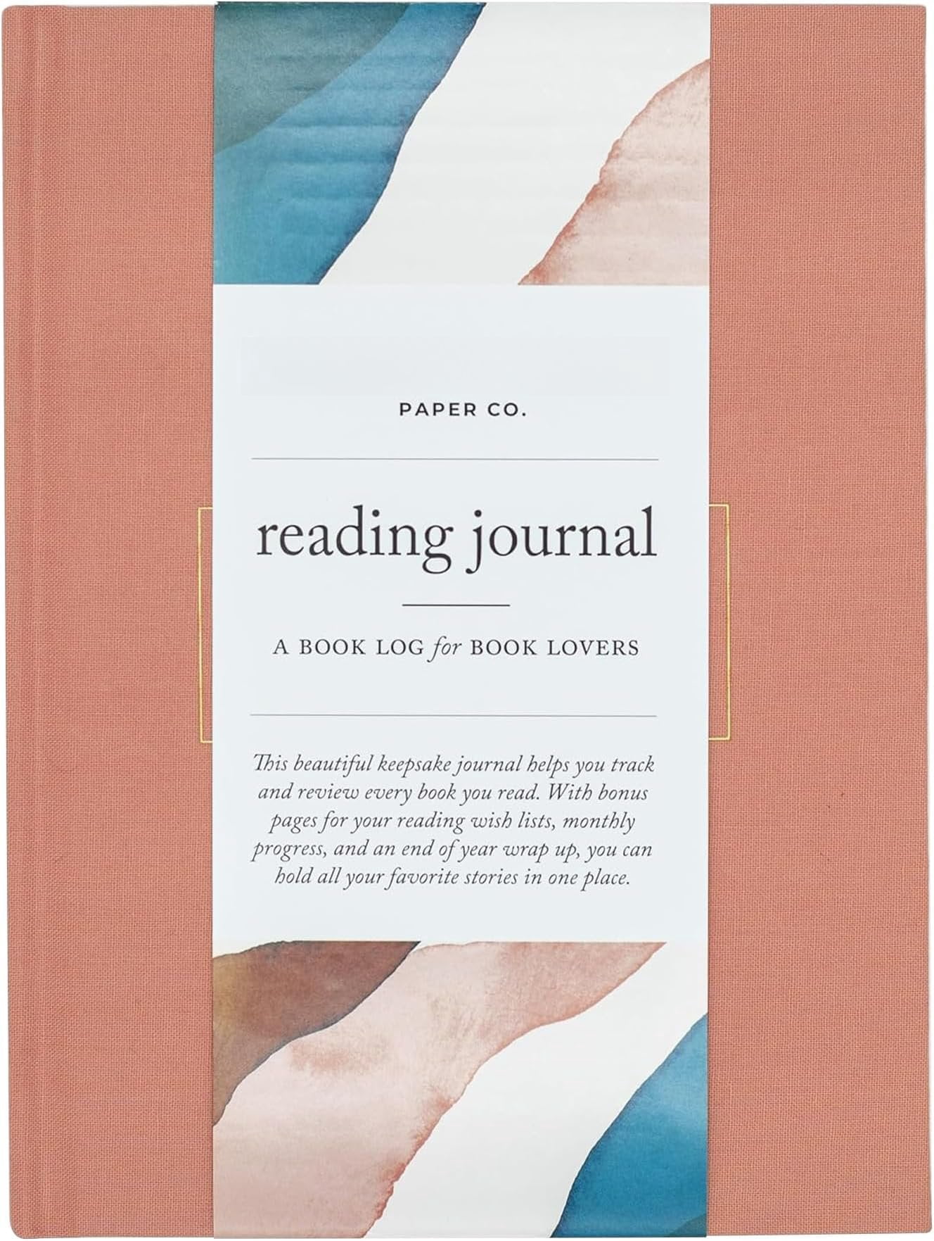 Reading Journal for Book Lovers, 120 Pages - Linen Bound Reading Log ...