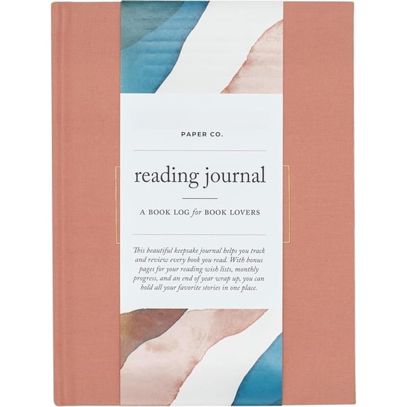 Reading Journal for Book Lovers, 120 Pages - Linen Bound Reading Log ...