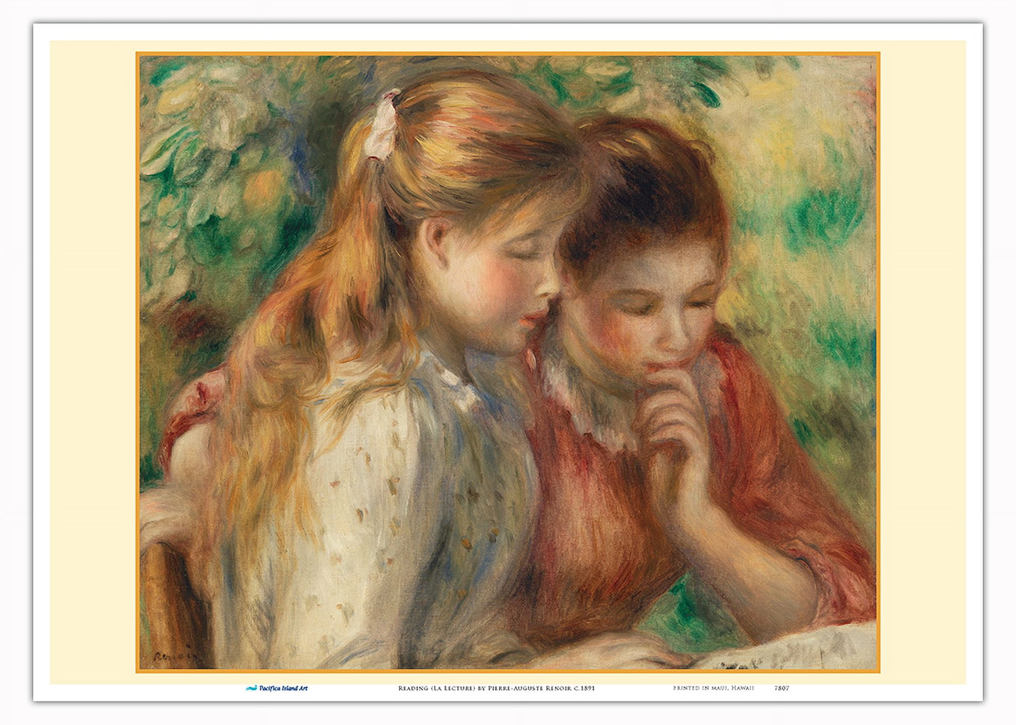 Reading (La Lecture) - From an Original Color Painting by Pierre ...