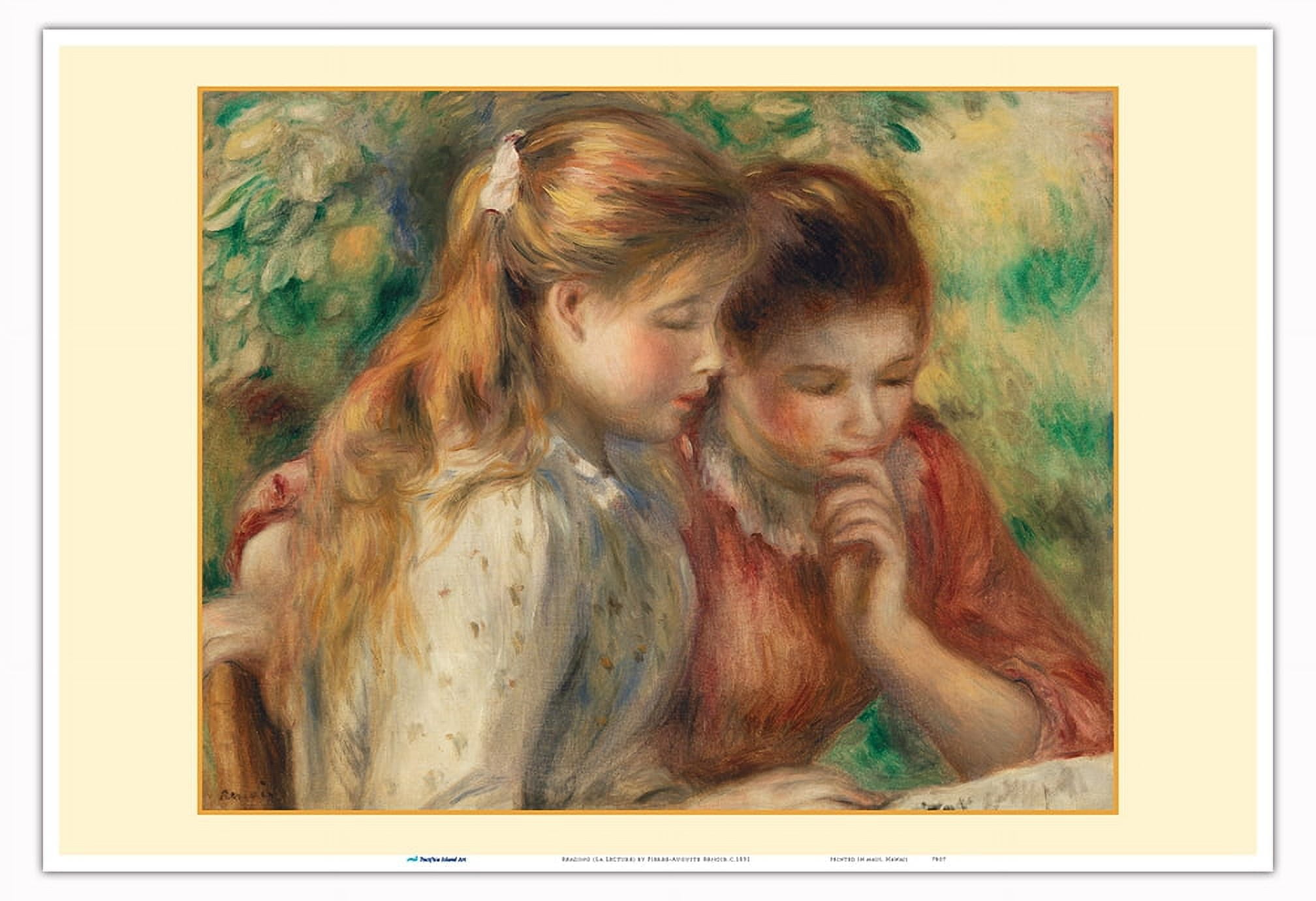 Reading (La Lecture) - From an Original Color Painting by Pierre ...