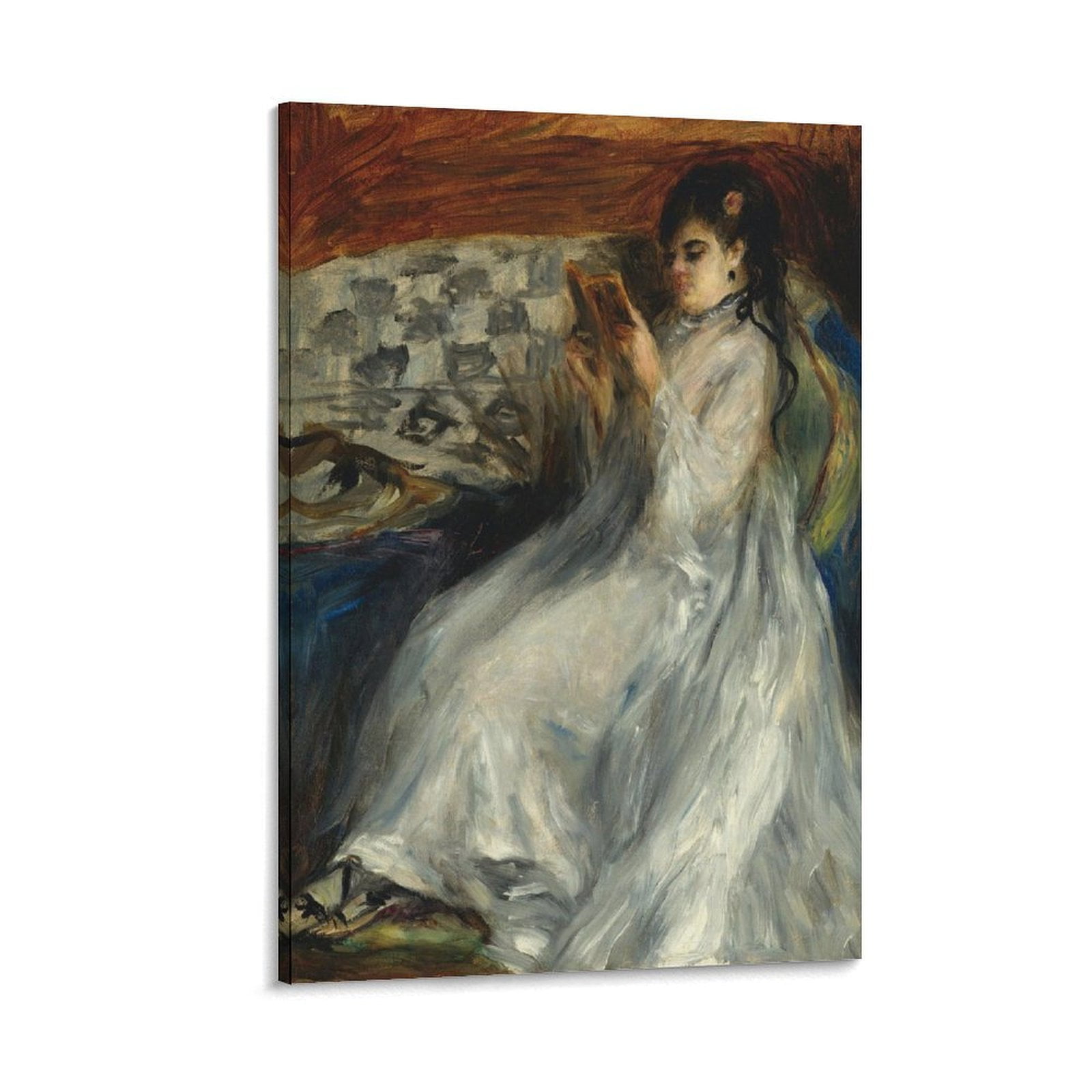 Reading La Lecture by Pierre Auguste Renoir Poster Home Decor Poster ...