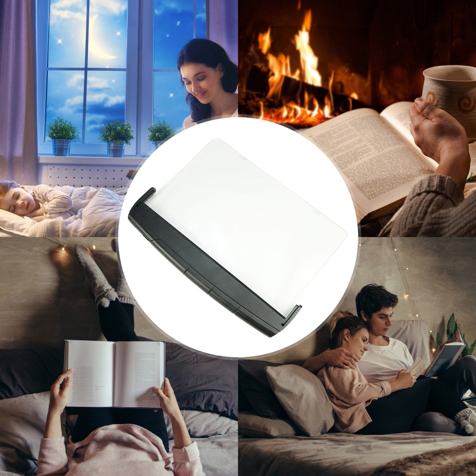 Reading Lamp, Led Book Light, Flexible Gooseneck Design, Portable ...