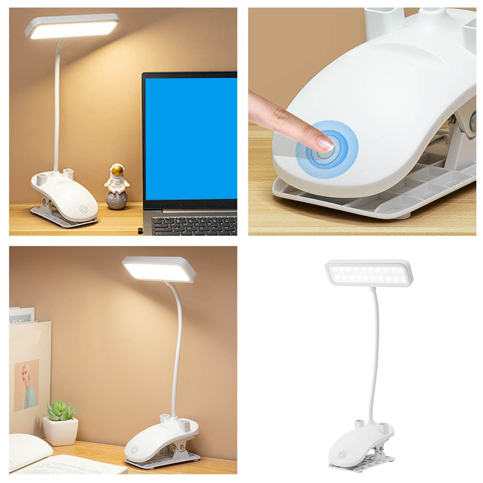 Reading Light 30 LED Clip On Light for Bed Headboard Book Light for Reading In Bed Clip Desk ...