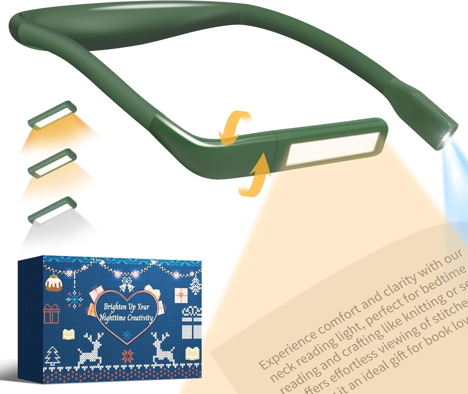 Reading Light, Book Light for Reading in Bed, Eye-friendly Wide Reading ...