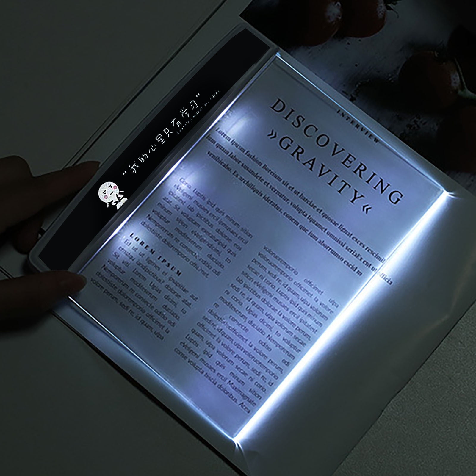 Reading Light Panel, LED Book Lamp, Flexible Gooseneck Design, Dimmable ...