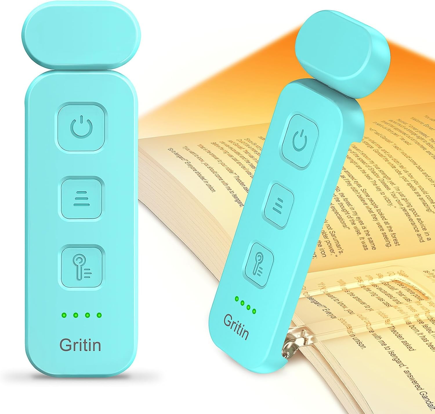 Reading Light, Rechargeable Book Light for Reading in Bed - Eye Caring ...