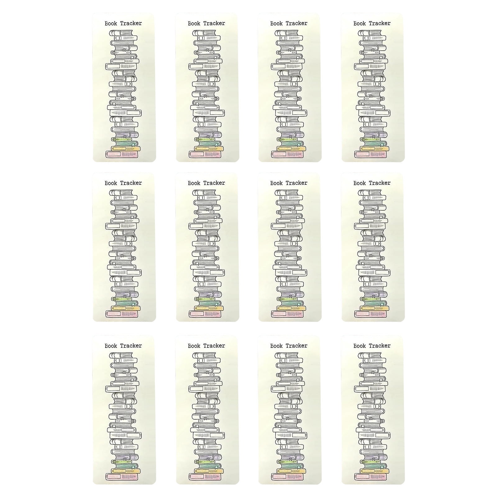 Reading Log Bookmark - Book Tracker Bookmark, Library Card Bookmark ...